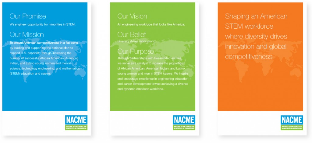Nonprofit Organization NACME Brand Design Applications